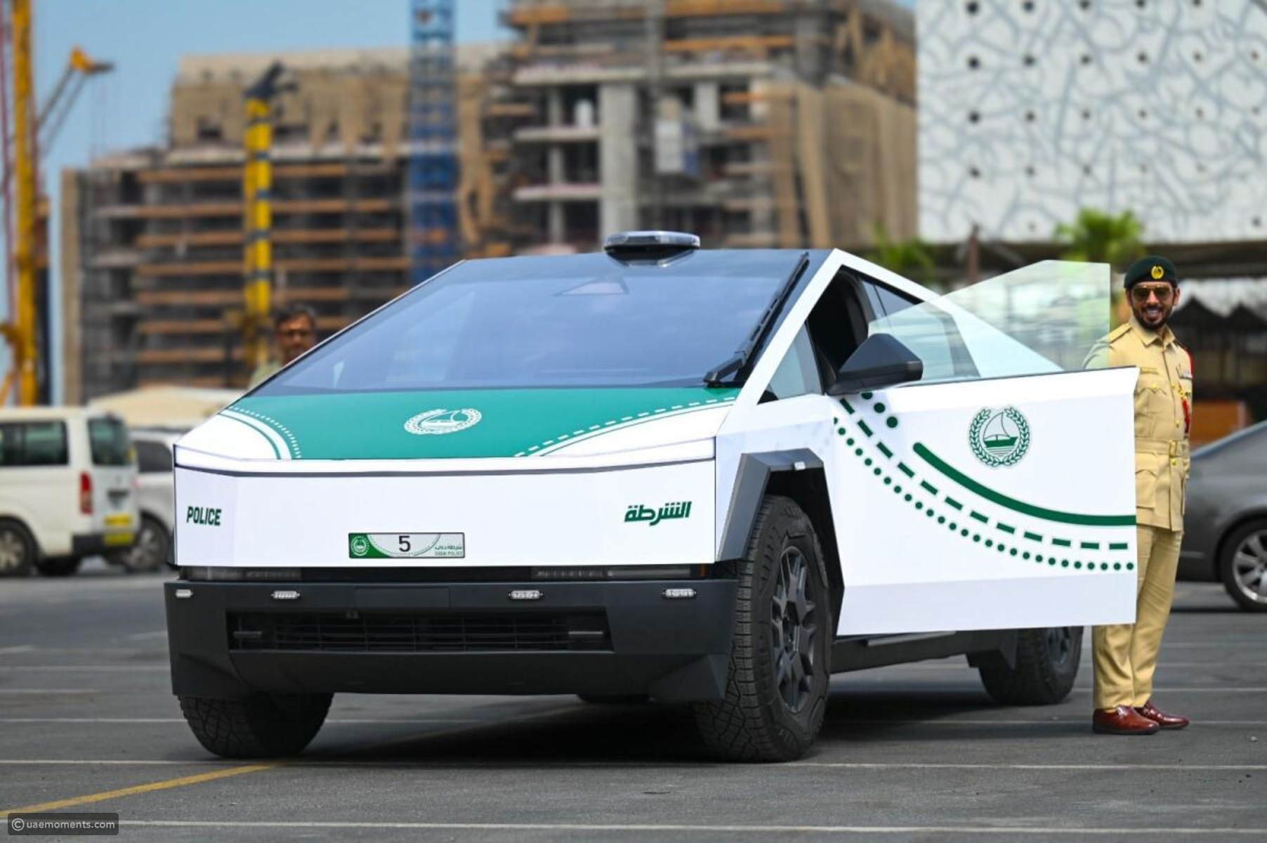 What Dubai Police's Tesla Cybertruck Looks Like Inside What Dubai Police's Tesla Cybertruck Looks Like Inside