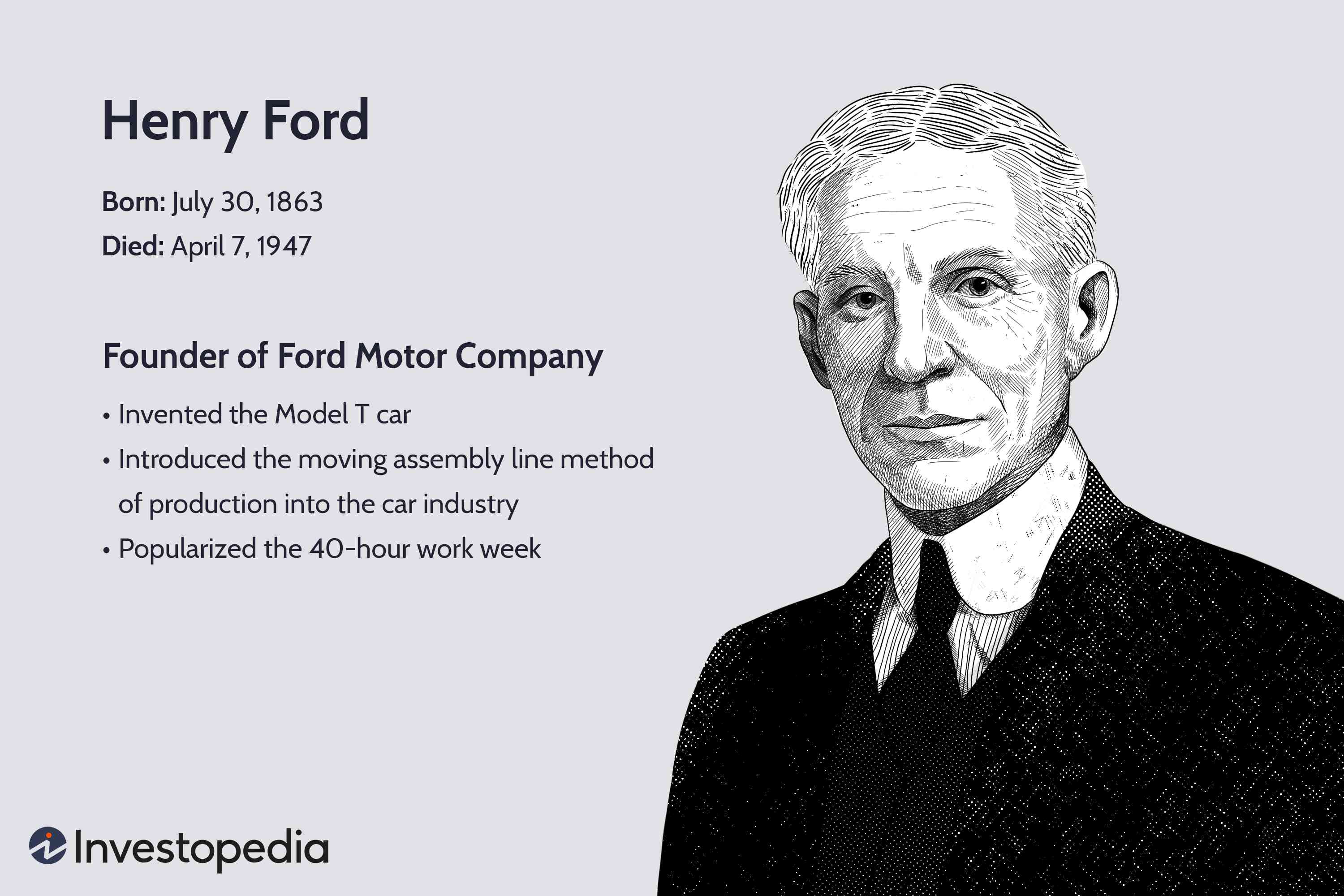 Henry Ford: American Industrialist and Founder of Ford Motor Company