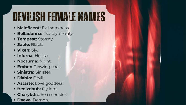 150 Female Demon Names For Gaming And Mythology Characters