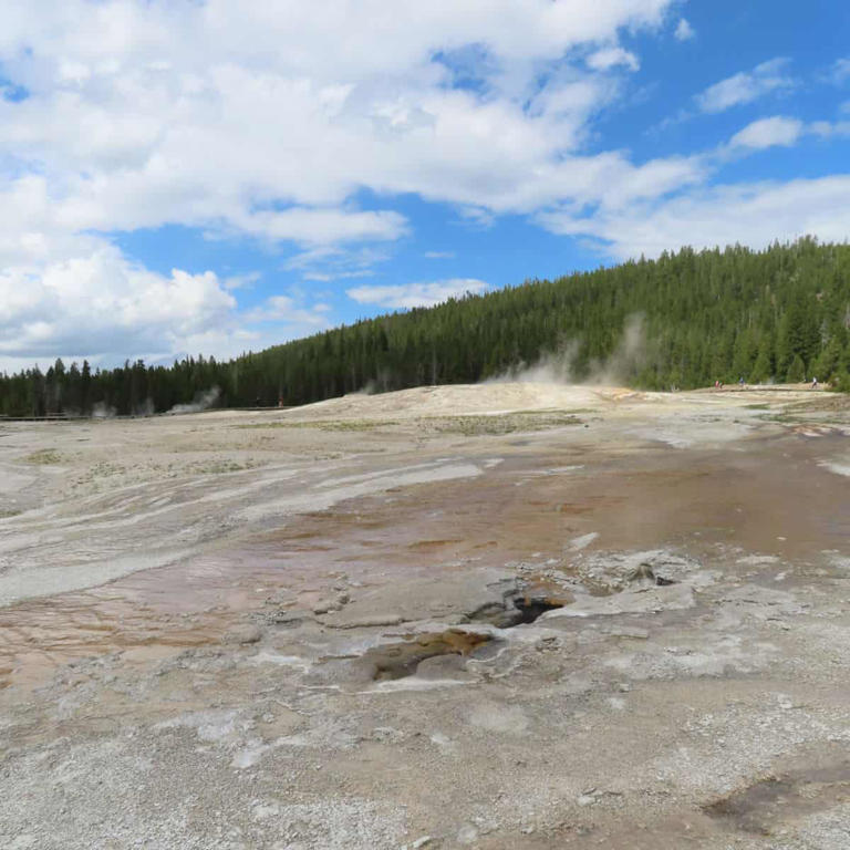 Geyser Hill in Yellowstone National Park
