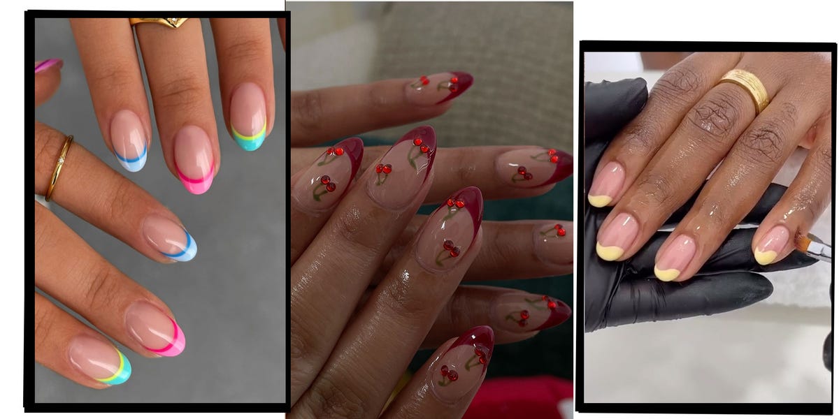 15 Colourful French Manicure Ideas For Your Spring Moodboard