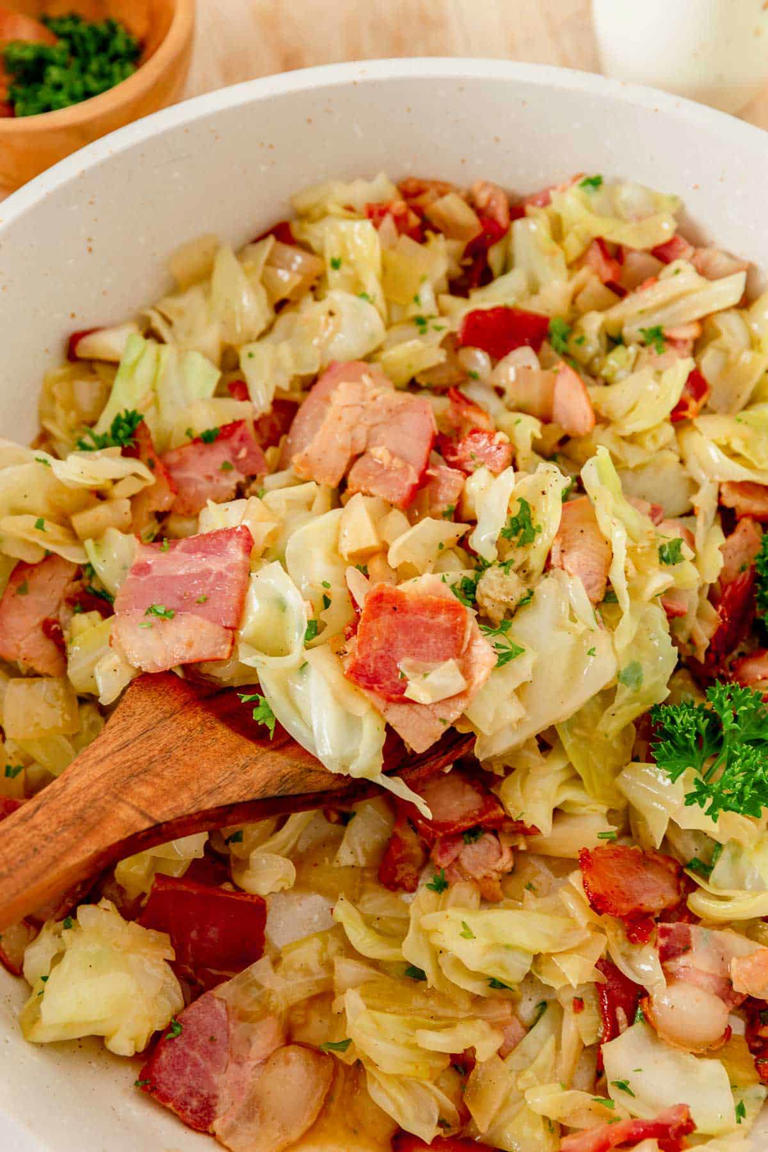 Fried Cabbage With Bacon And Onion