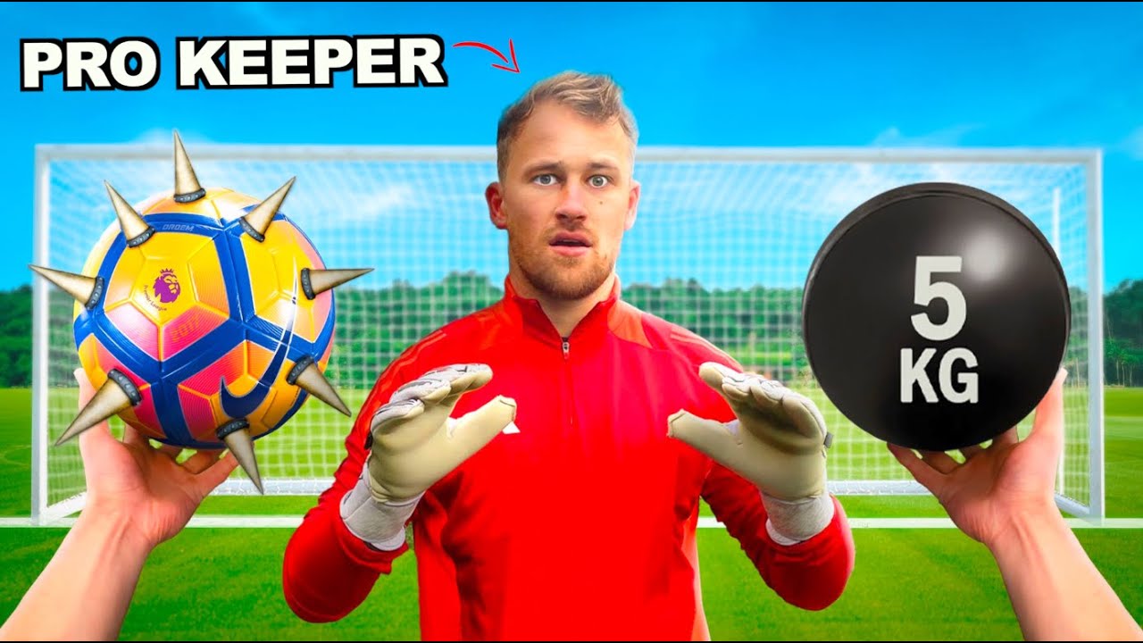 Can a pro goalie handle these wild soccer balls?