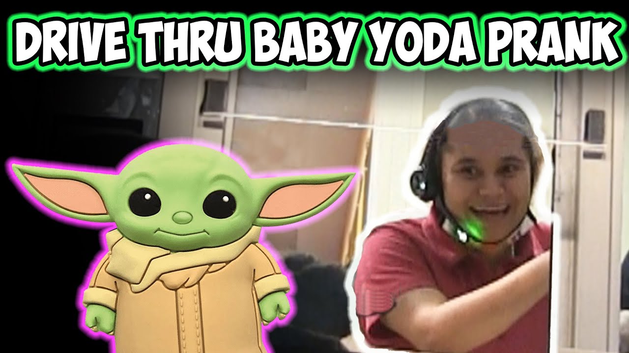 A Baby Yoda prank that surprises drive thru workers