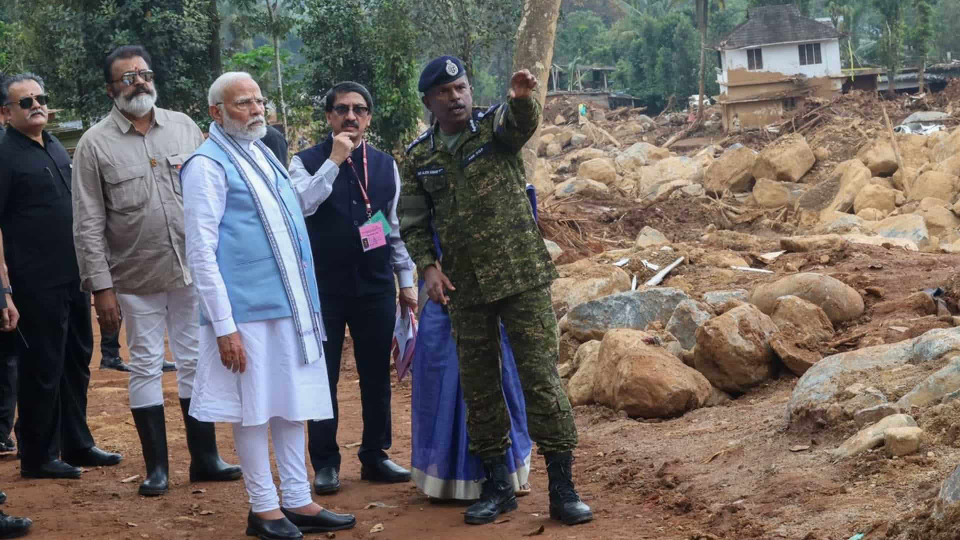 Wayanad landslides: PM Modi conducts aerial survey of disaster-hit ... Wayanad landslides: PM Modi conducts aerial survey of disaster-hit ...
