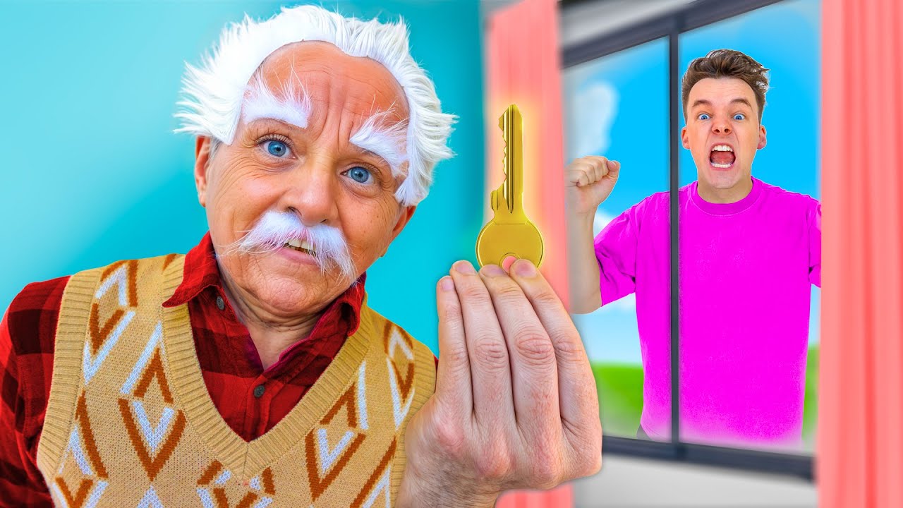 Crazy old man locked me out!