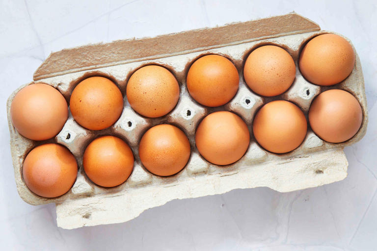 How long do farm-fresh eggs last in the refrigerator?
