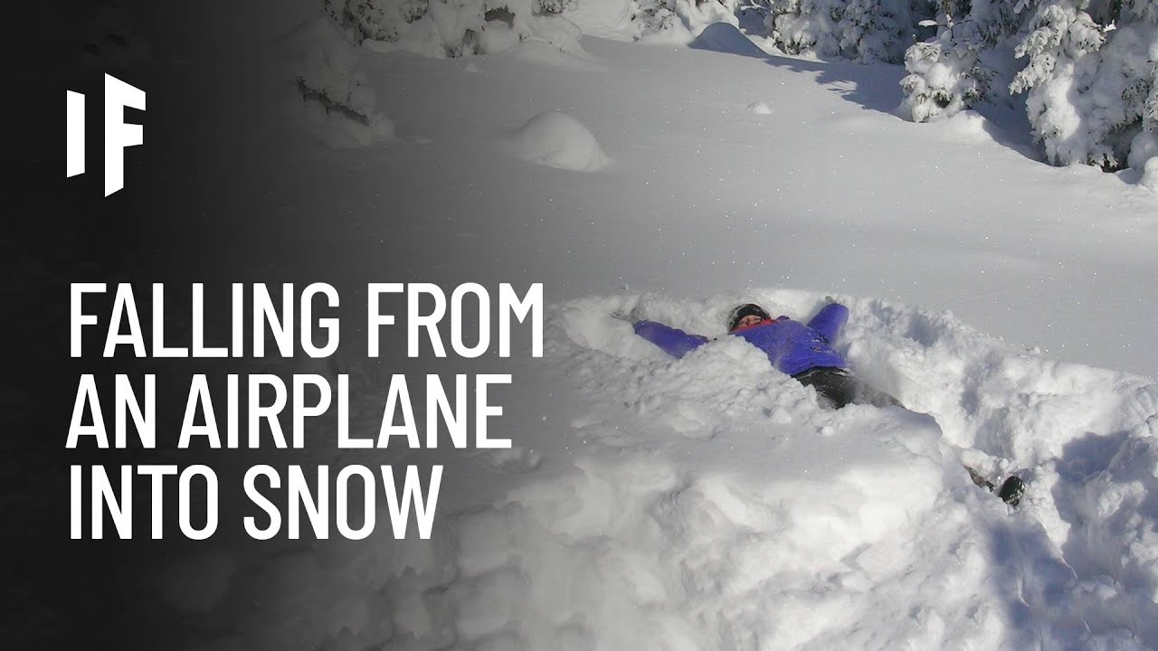 Would you survive if you fell from an airplane onto fresh snow?