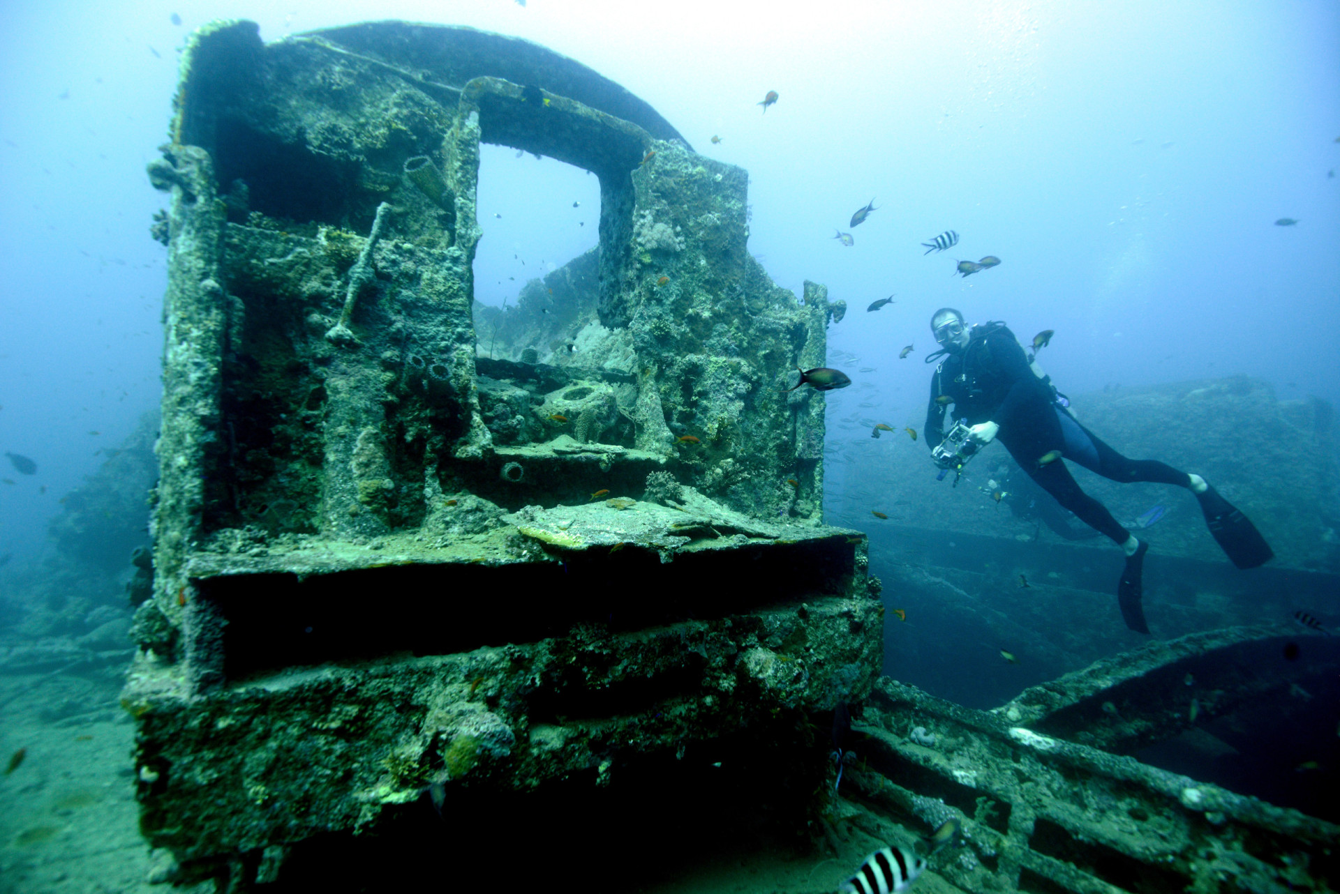Famous shipwrecks preserved on the ocean floor