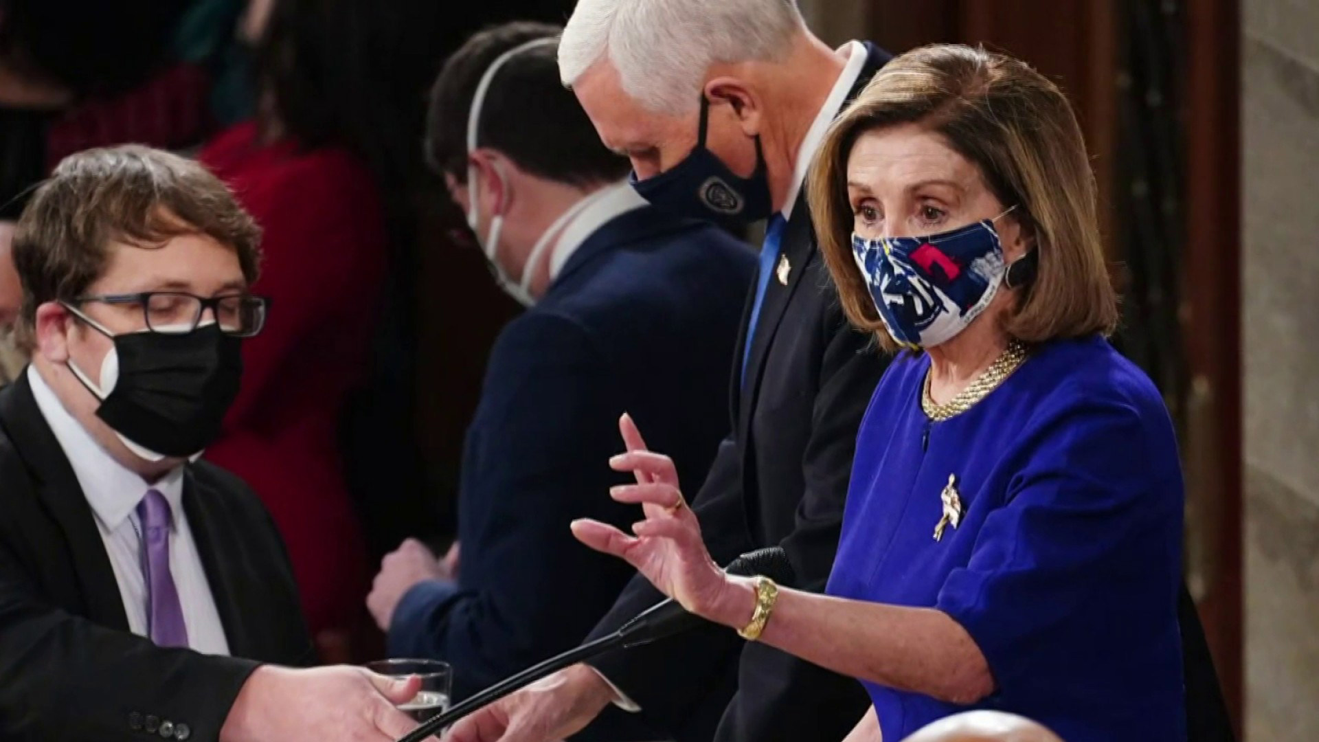 Newly released video shows former Speaker Pelosi's reaction to January 6 Newly released video shows former Speaker Pelosi's reaction to January 6