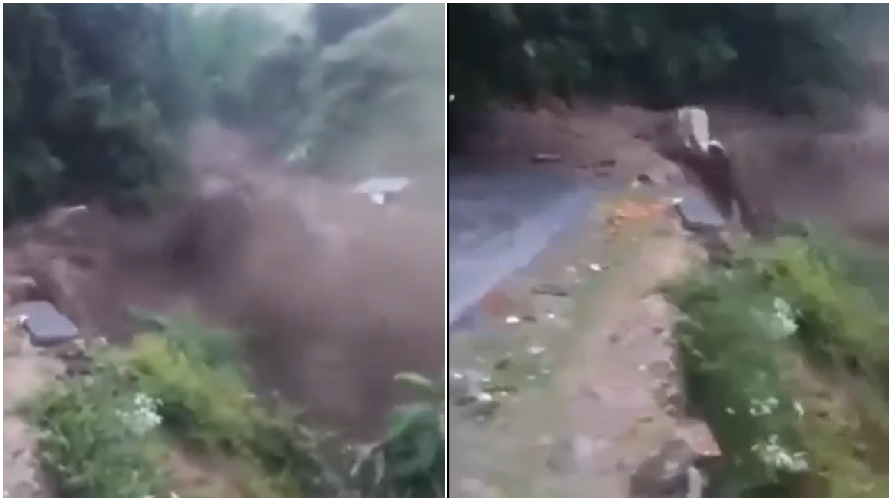Caught On Cam: Cloudburst Hits Jammu and Kashmir's Ramban, 2 Bodies ... Caught On Cam: Cloudburst Hits Jammu and Kashmir's Ramban, 2 Bodies ...