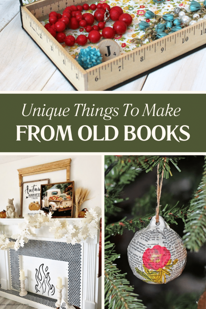 Unique things you can make from old books