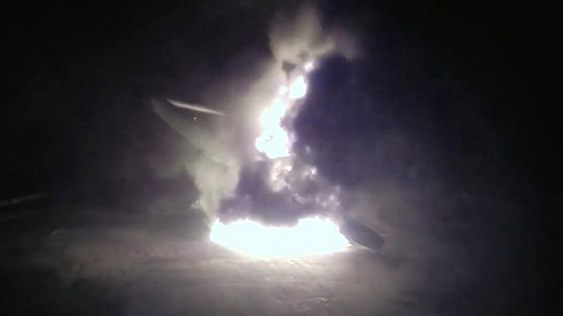 FAA grounds SpaceX launch after booster rocket topples in flames FAA grounds SpaceX launch after booster rocket topples in flames