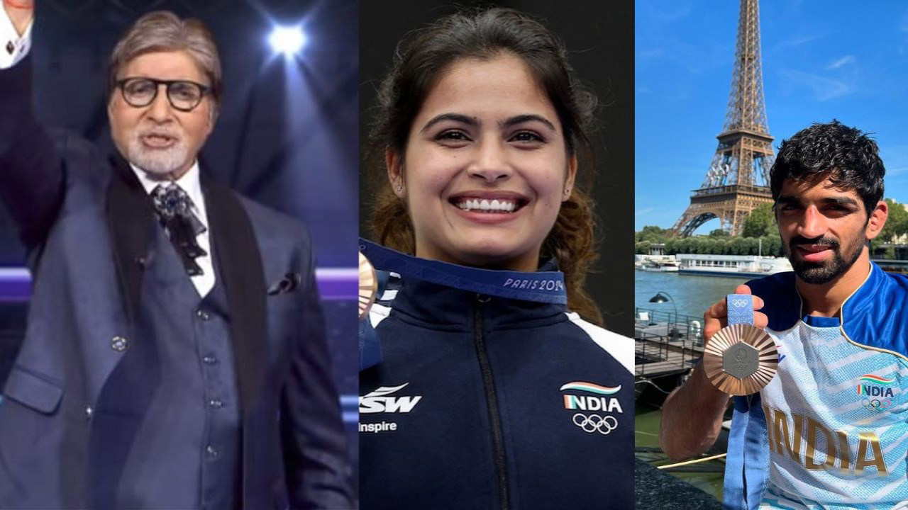 Kaun Banega Crorepati 16 promo: Olympic medalists Manu Bhaker, Aman ... Kaun Banega Crorepati 16 promo: Olympic medalists Manu Bhaker, Aman ...