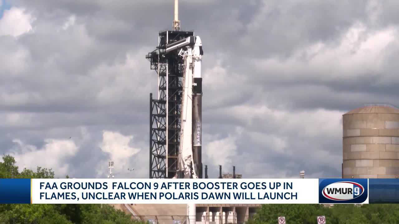 FAA grounds SpaceX launches after booster goes up in flames FAA grounds SpaceX launches after booster goes up in flames