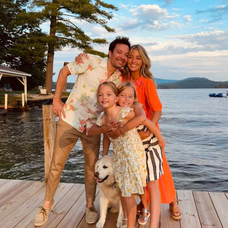 Jimmy Fallon shares rare family photo with wife Nancy Juvonen and their ... Jimmy Fallon shares rare family photo with wife Nancy Juvonen and their ...
