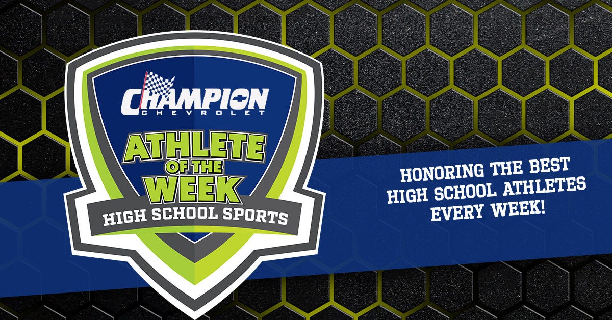 Champion Chevrolet Athlete of the Week honors for 5A-North MVP