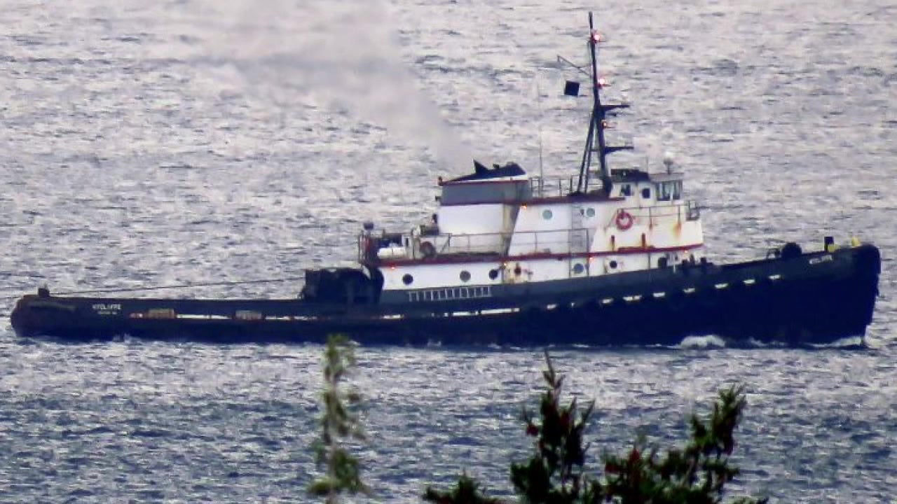 Feds detain stranded Ecuador crew after failed tow of retired WA ferries Feds detain stranded Ecuador crew after failed tow of retired WA ferries