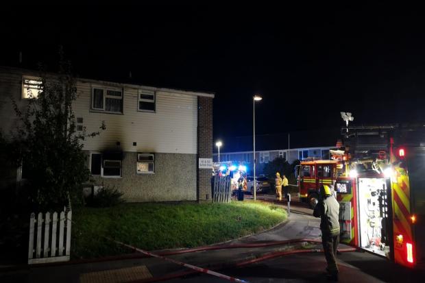 Man accused of arson after flat went up in flames