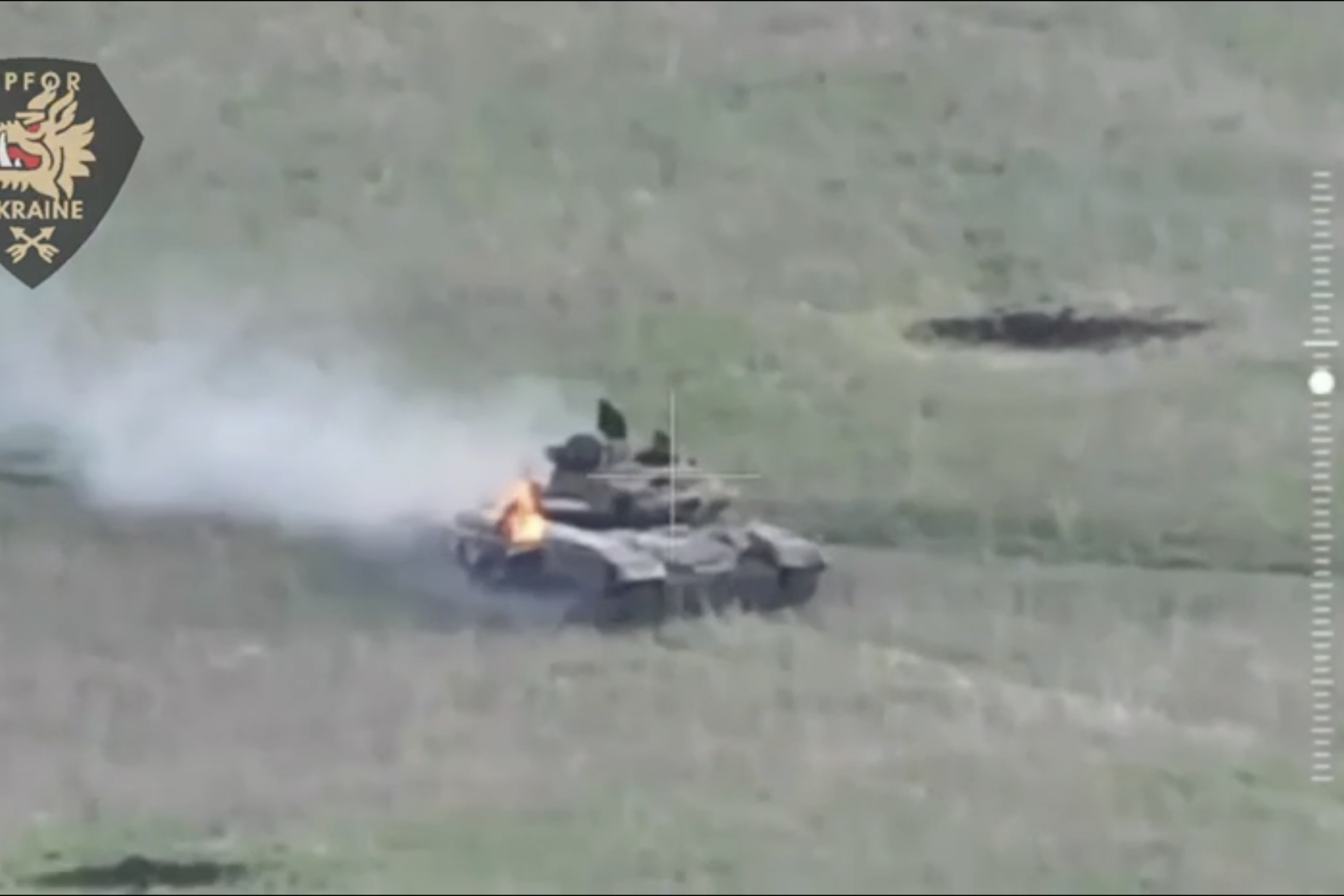 Stunning combat footage shows tank soldier dosing massive fire while ...