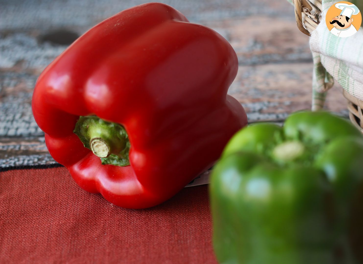 How do i peel baked peppers?