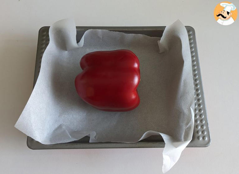 How do I peel baked peppers?