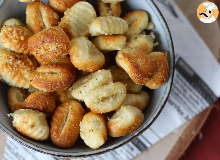 Nhoque crocante com parmesão feito na air fryer