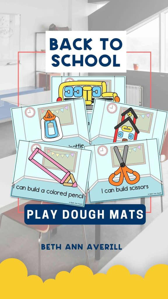 How Back to School Preschool Play Dough Mats Can Make a Fun ...