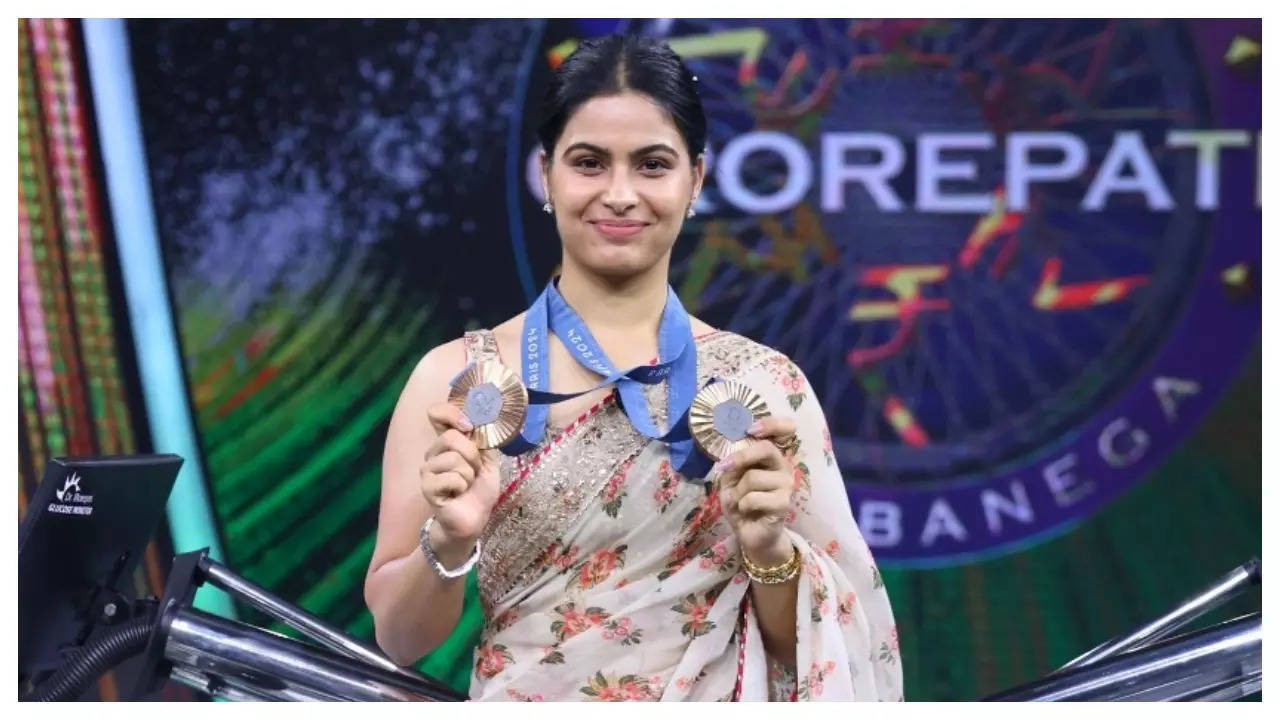Kaun Banega Crorepati 16: Double Olympic medalist Manu Bhaker shares ... Kaun Banega Crorepati 16: Double Olympic medalist Manu Bhaker shares ...