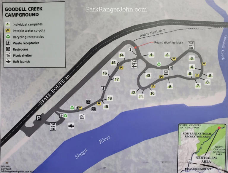 Goodell Creek Campground in breathtaking North Cascades National Park