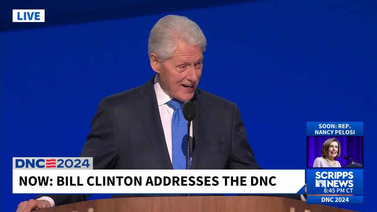 Former President Bill Clinton speaks at the Democratic National Convention Former President Bill Clinton speaks at the Democratic National Convention