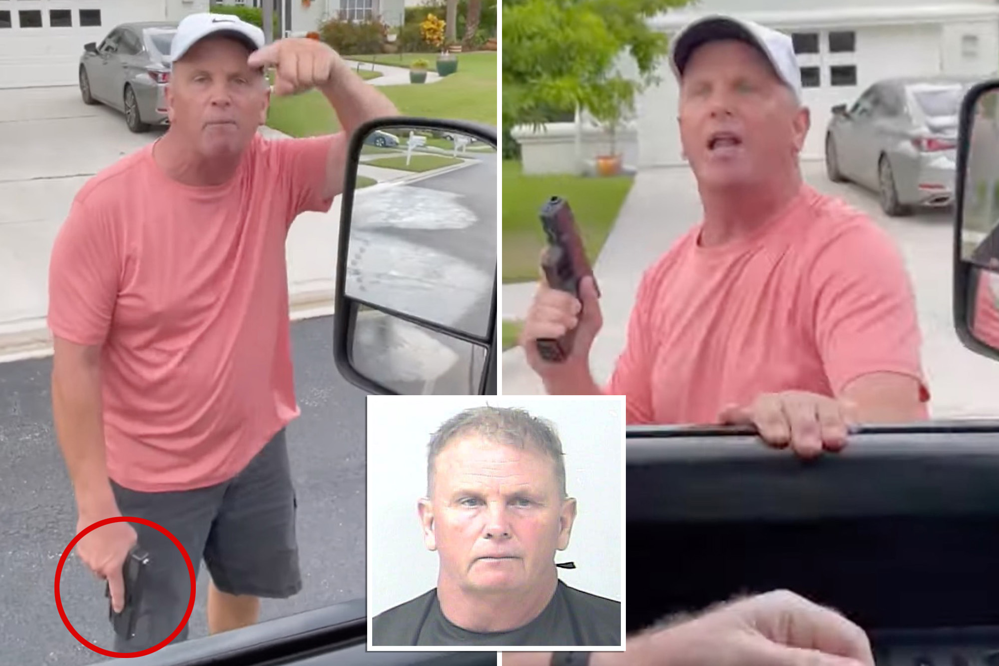 Gun-wielding Mercedes driver arrested in caught-on-camera road rage ordeal Gun-wielding Mercedes driver arrested in caught-on-camera road rage ordeal