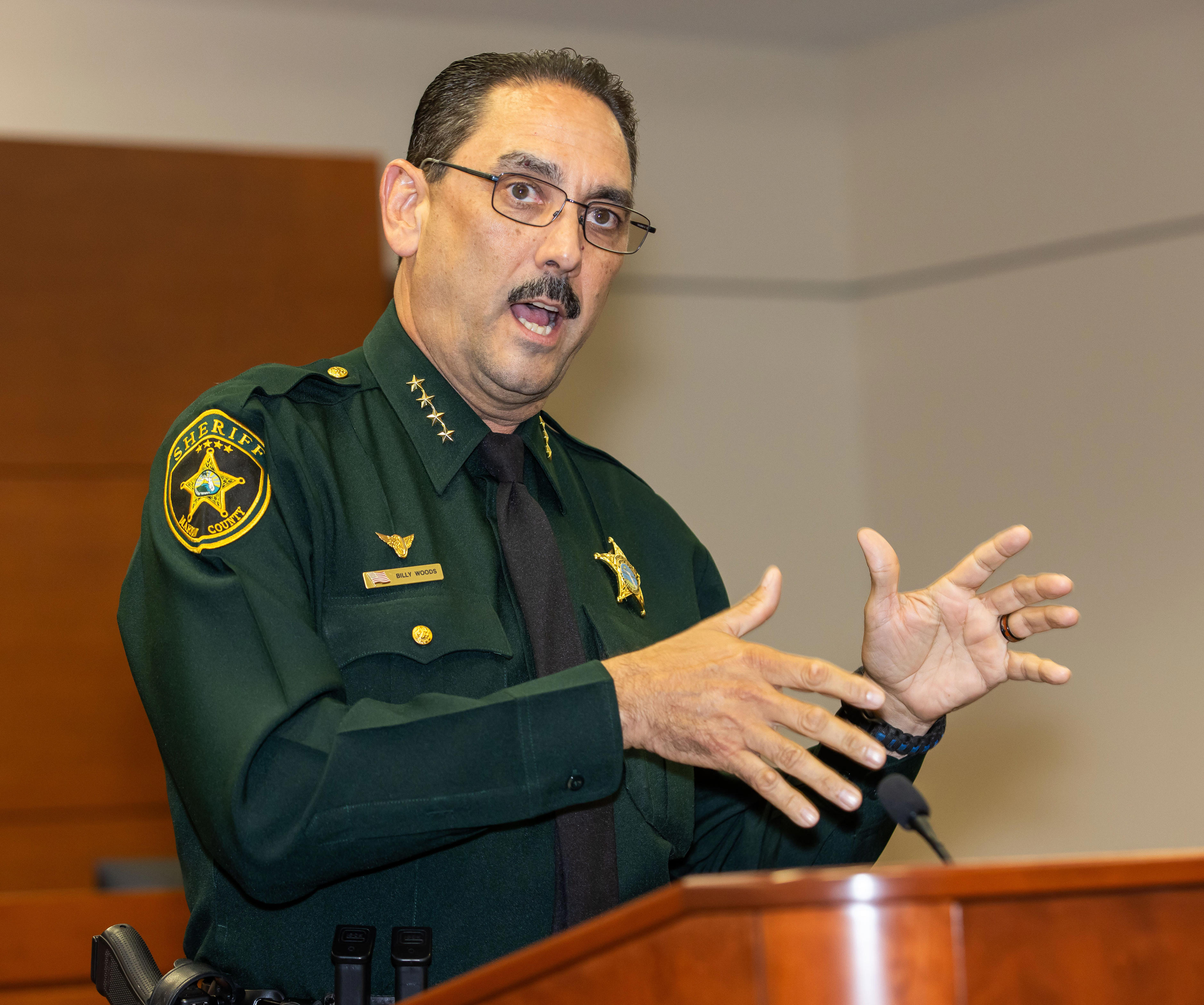 The investiture of Circuit Judge Timothy McCourt at the courthouse in Ocala