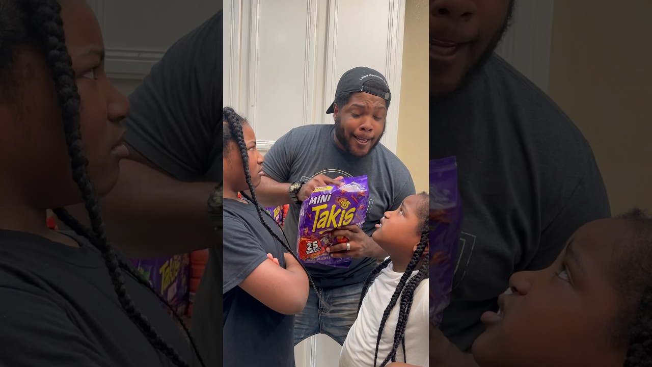Dad destroys all the girls’ Takis stash