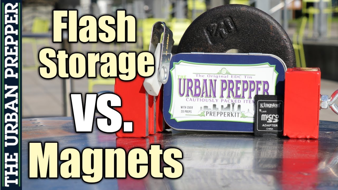 Testing whether a magnet can erase flash memory storage