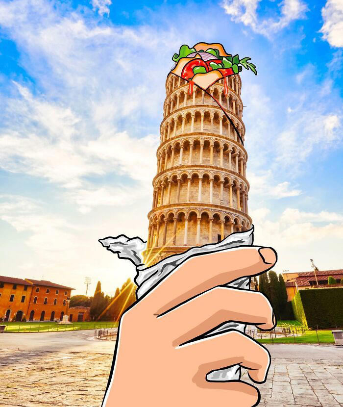 50 Clever Illustrations From Artist Who Turns Famous Architecture And ...