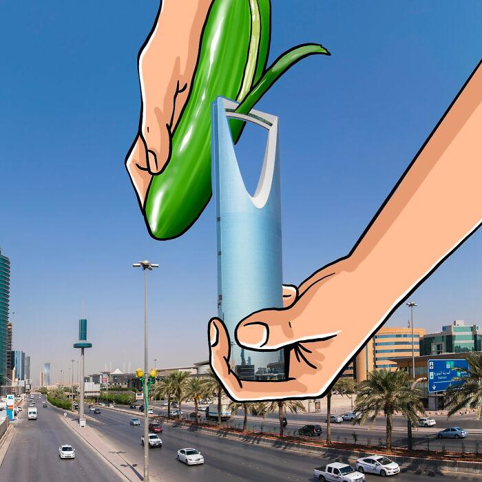 50 Clever Illustrations From Artist Who Turns Famous Architecture And ...