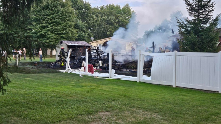 Multiple crews respond to Liberty garage fire Multiple crews respond to Liberty garage fire