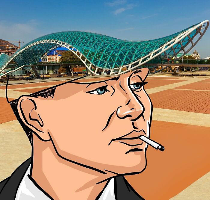 50 Clever Illustrations From Artist Who Turns Famous Architecture And ...