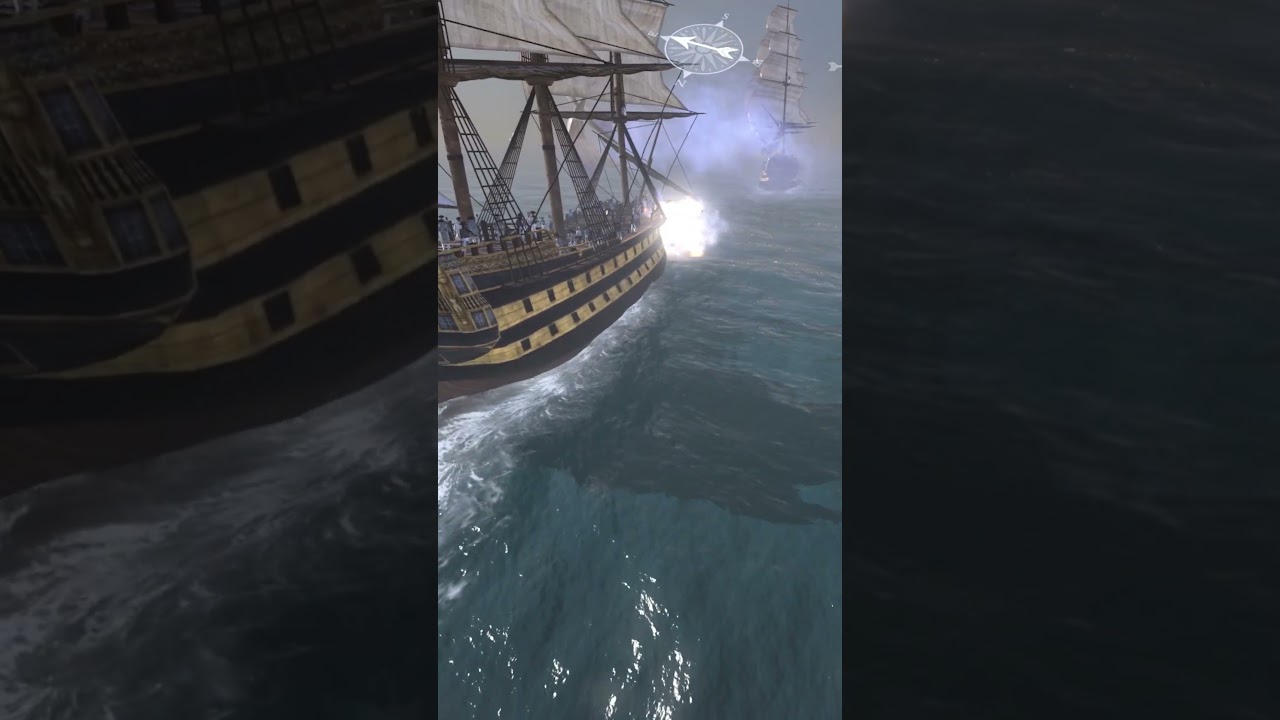 Massive age of sail naval battle