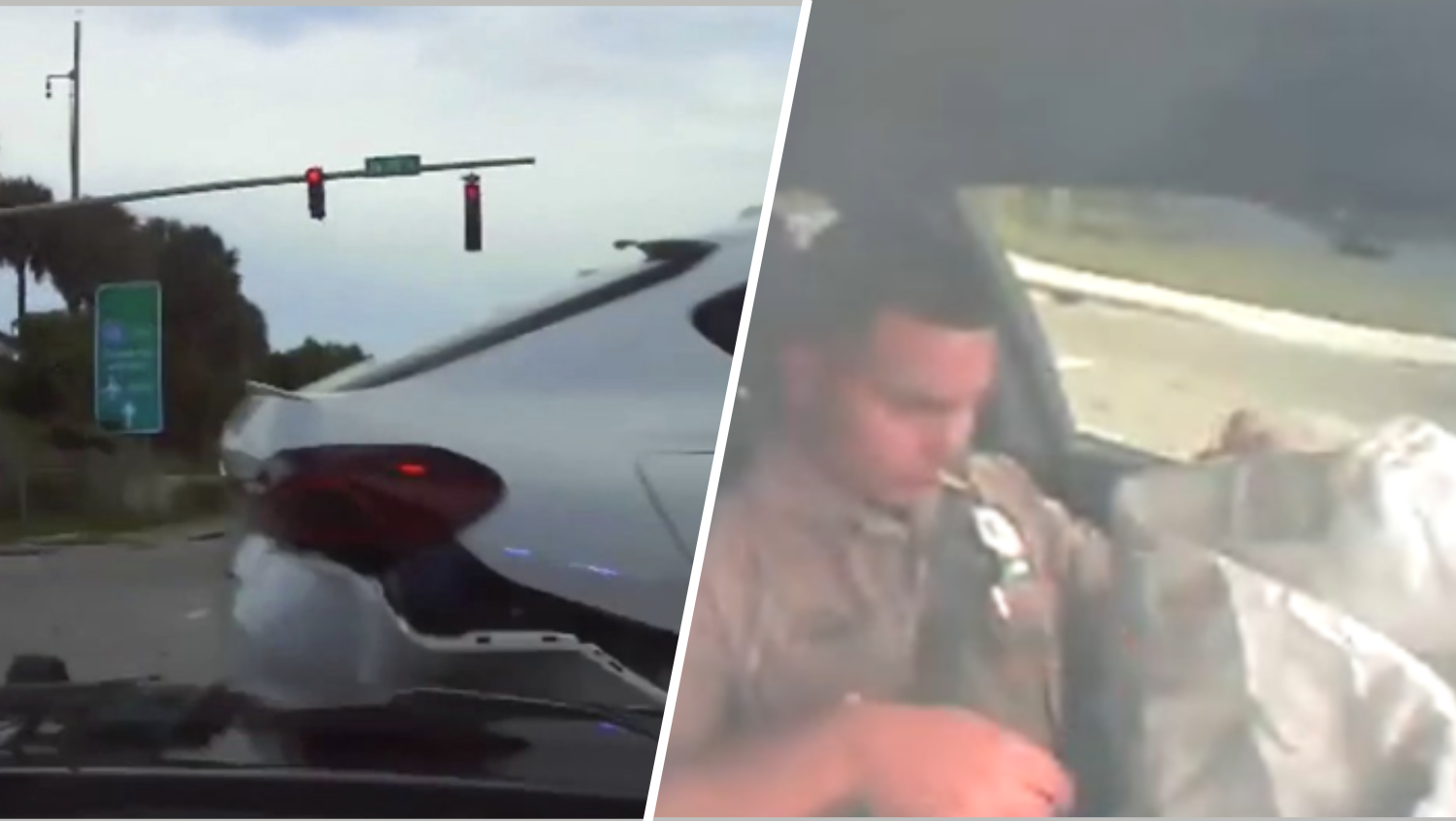 Dashcam video shows FHP crash during chase in NW Miami-Dade Dashcam video shows FHP crash during chase in NW Miami-Dade
