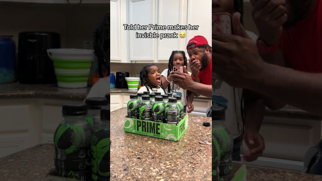 Prime drink invisible prank shocks everyone