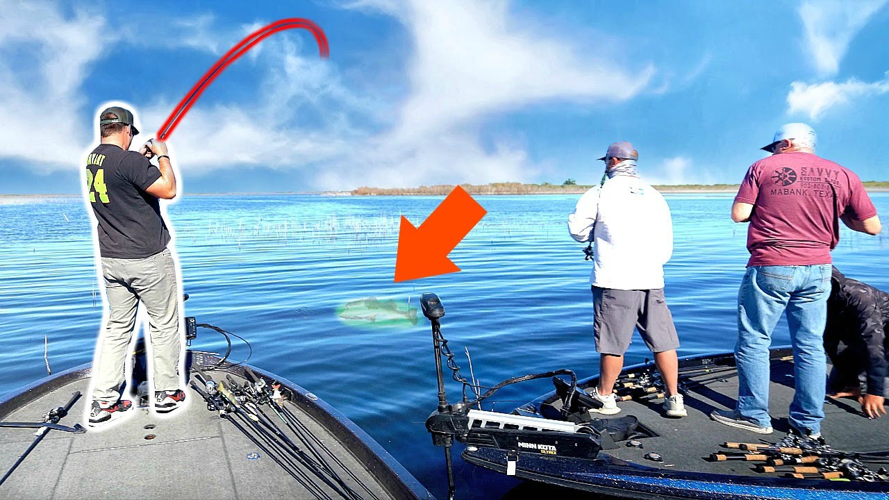 Stealing spawning fish in a crowded lake of anglers