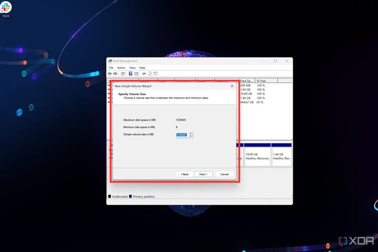 Partition that SSD in Windows