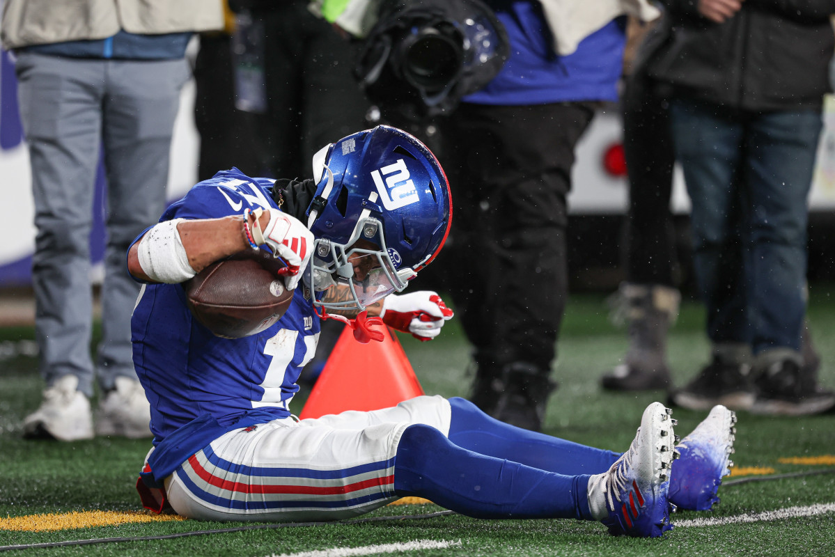 Wan'Dale Robinson Seeing Early Returns From Giants' Russell Wilson