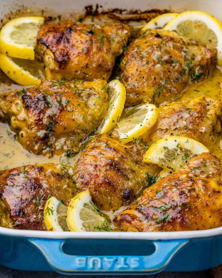 Poulet au citron d’inspiration Grecque! Rachel Maser