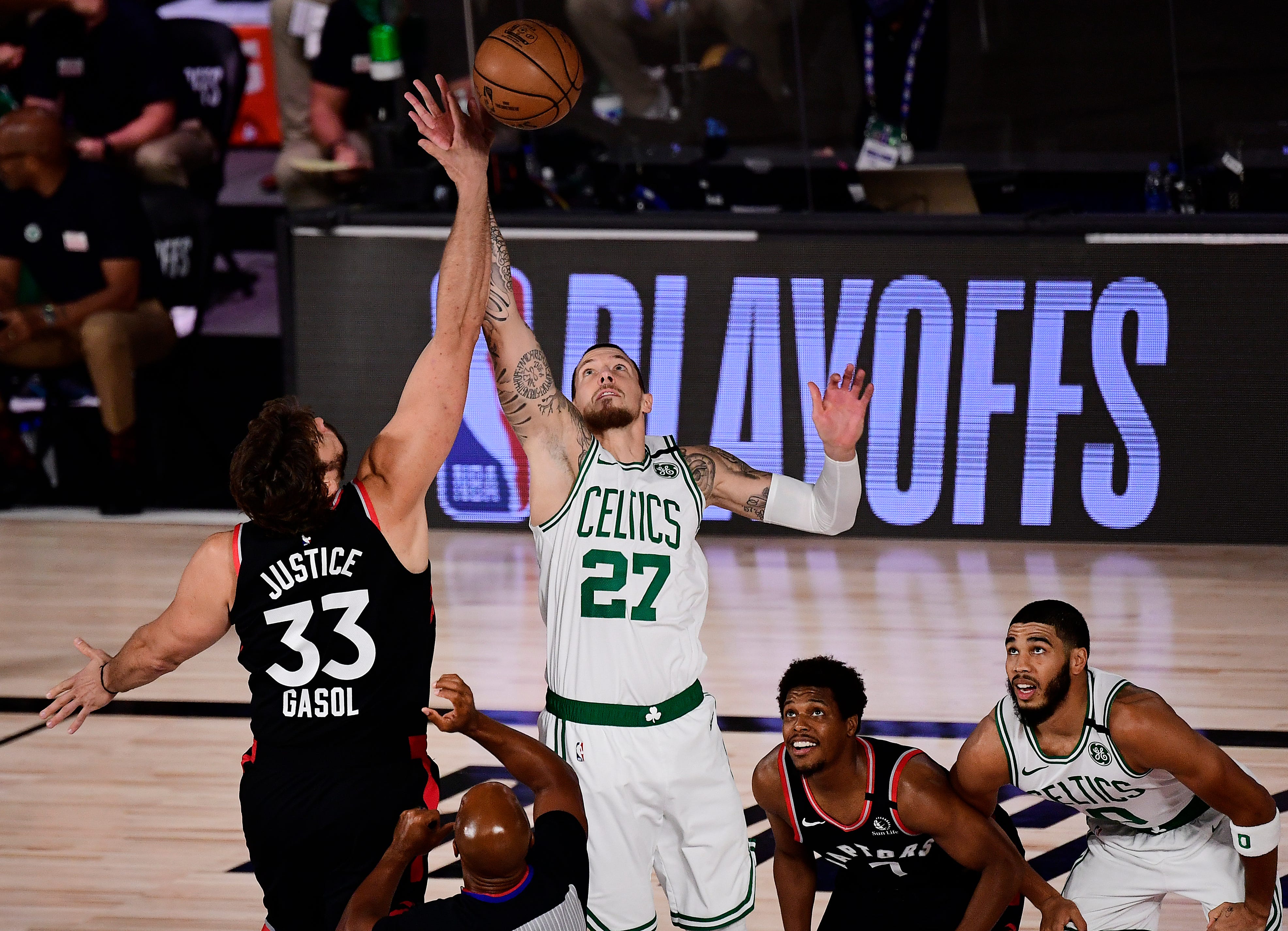 Boston Celtics jersey history No. 27 - Daniel Theis (2017-21, 2022-23)