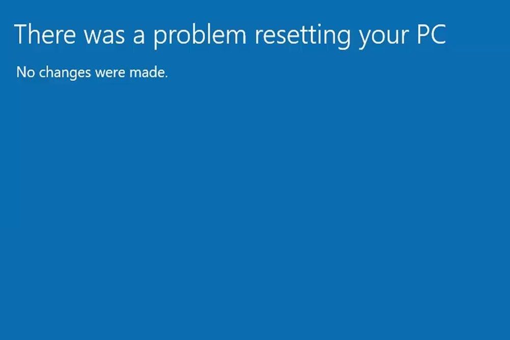 Troubleshooting Guide: Fix the 'There Was a Problem Resetting Your PC ...