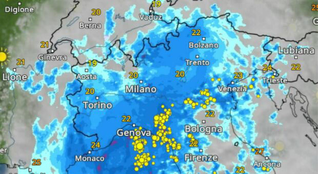Temporali a Milano, burrasca di fine estate in arrivo: 33 mm di pioggia ... Temporali a Milano, burrasca di fine estate in arrivo: 33 mm di pioggia ...