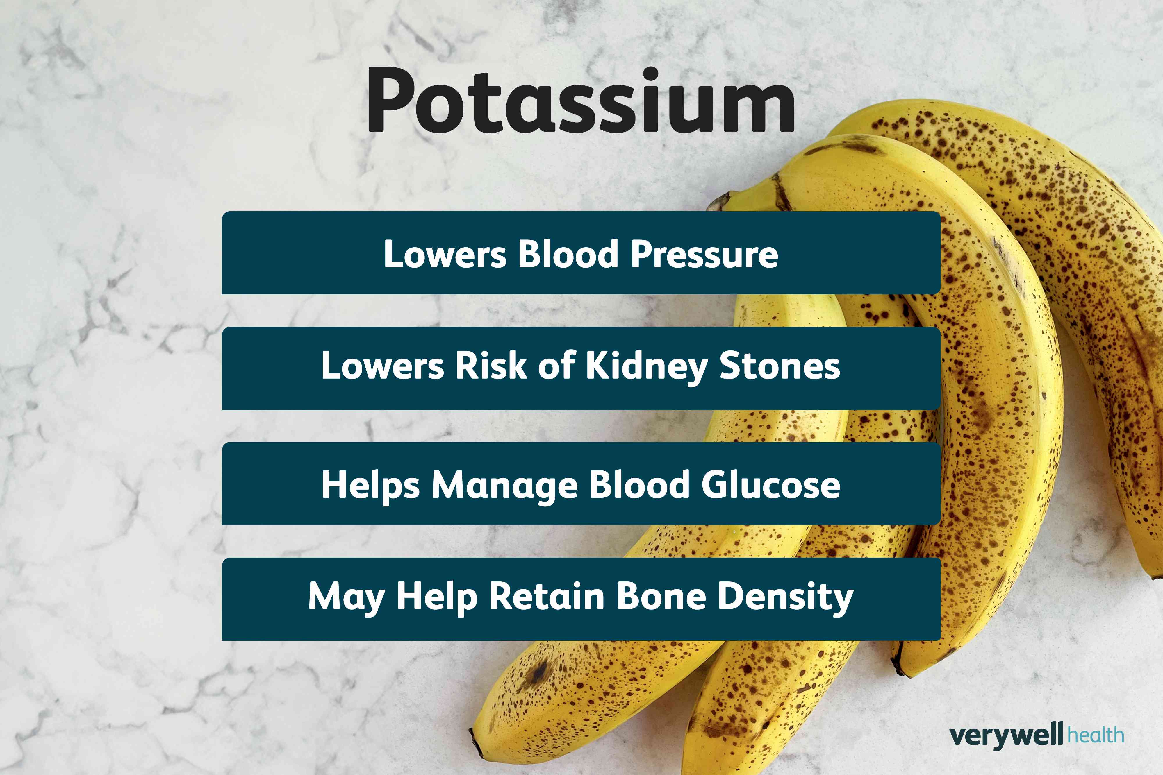 Benefits of Potassium via Supplements and Food Sources